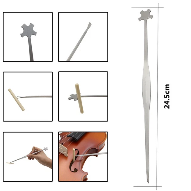 INNOVATIVO STRUMENTO LIUTAIO verticale per violino/viola suono post oro ...