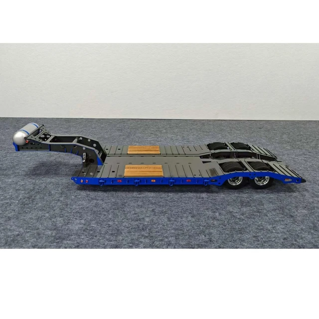 HEAVY DUTY METAL 2 Axles Gooseneck LowBed Trailer for 1/14 Tamiya ...