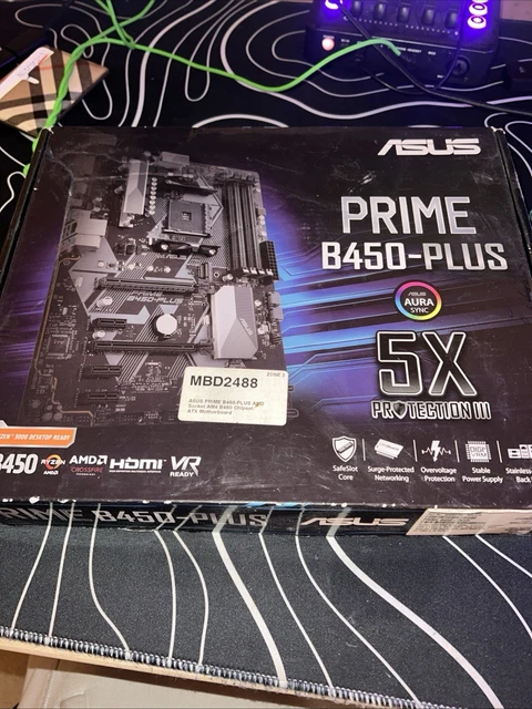 ASUS PRIME B450-PLUS Socket AM4, AMD (B450PLUS) Motherboard £57.90 ...