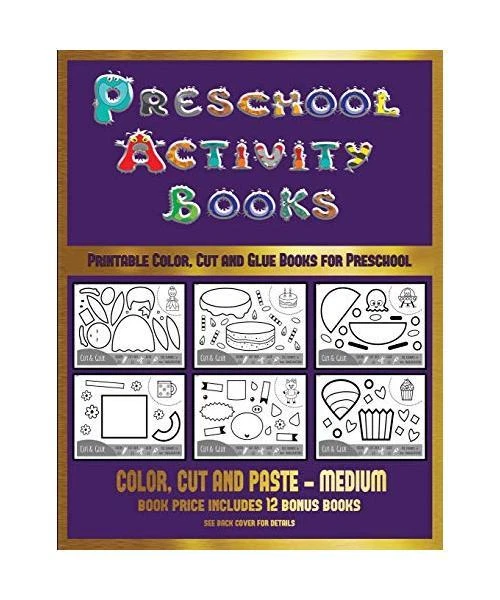 PRINTABLE COLOR, CUT and Glue Books for Preschool (Preschool Activity ...