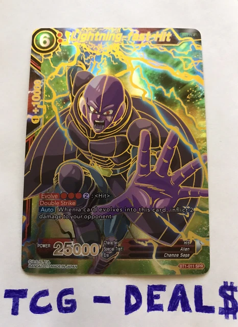 DRAGON BALL SUPER DBS English TCG Lightning Fast Hit BT1-011 SPR $140. ...
