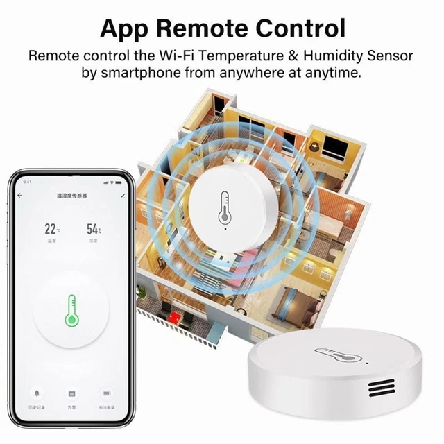 SMART LINKAGE TEMPERATURE and Humidity Sensor for Zigbee Indoor ...