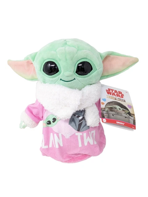 STAR WARS GROGU 8" Plush Clan of Two Baby Yoda Mandalorian Mattel Pink ...
