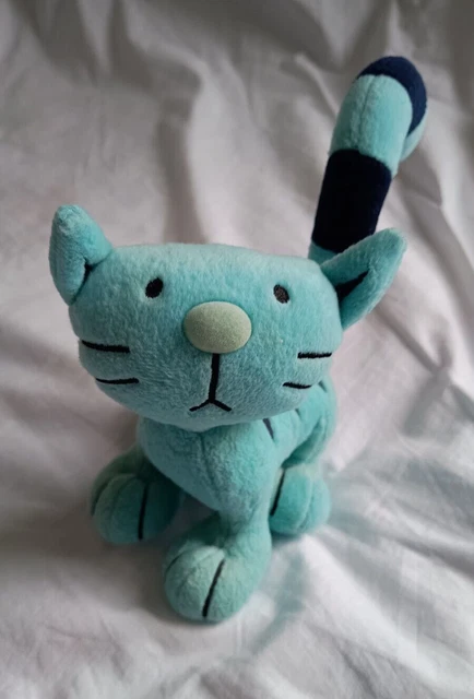 BOB THE BUILDER Pilchard - Blue Cat Plush Born To Play 1998 soft toy ...