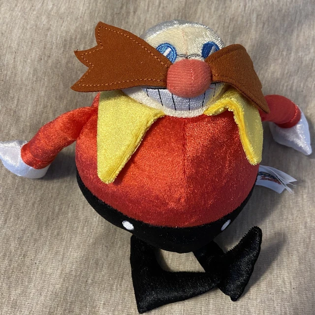 TOMY 25TH ANNIVERSARY Sonic The Hedgehog Eggman Plush 8” Factory Reject ...