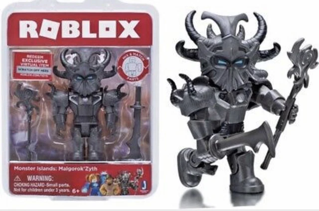 ROBLOX MONSTER ISLANDS Malgorok’Zyth & Game CODE Minifigure Doll Action ...