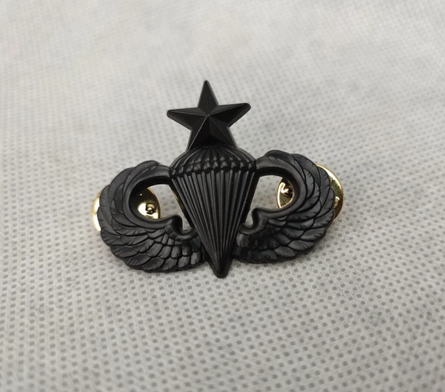 US ARMY AIRBORNE Paratrooper Jump Wings Senior Parachutist Badge Pin ...