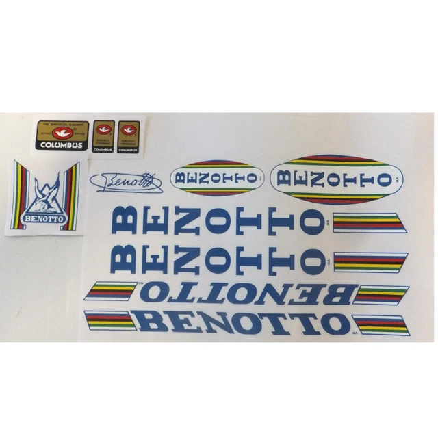 BENOTTO 80S vintage decal set for Campagnolo ride New! Blue or red or ...
