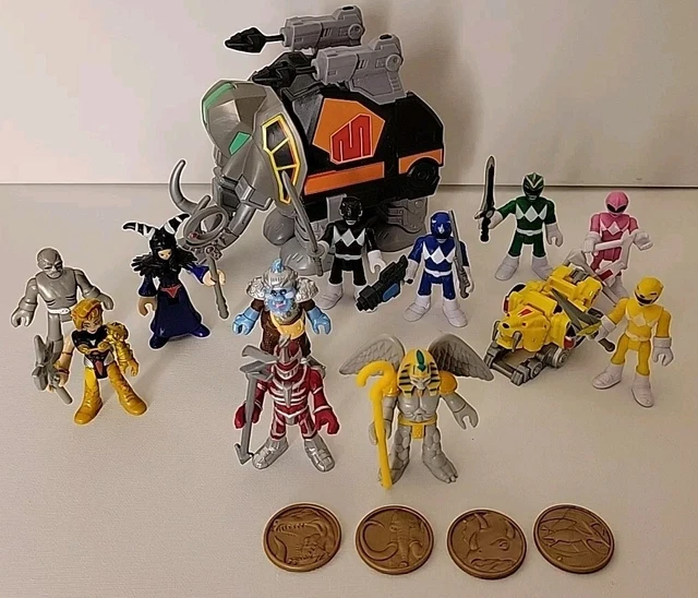 IMAGINEXT POWER RANGERS Figures Bundle Villians & Rangers Mammoth Zord ...