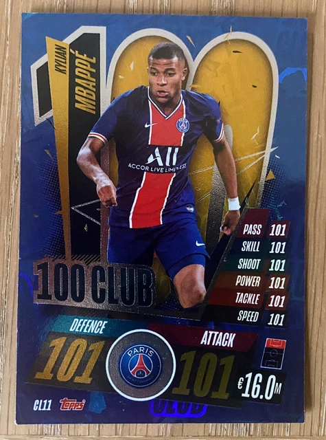 MATCH ATTAX 2020/21 Kylian Mbappe 101 Hundred Club £3.00 - PicClick UK