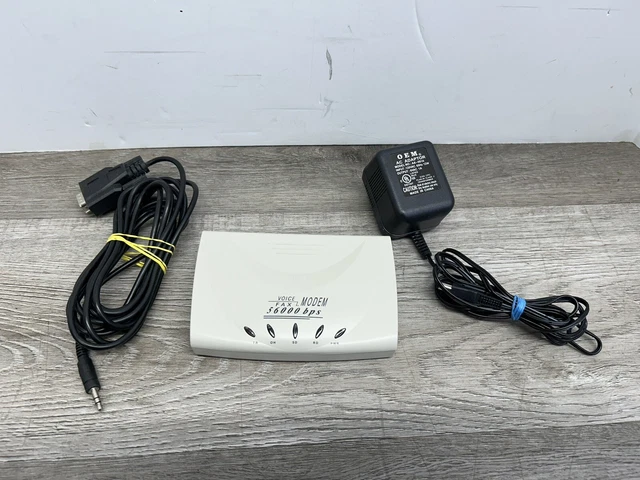 DIAL UP INTERNET External 56k Modem Serial (RS-232) *Power Tested Only ...