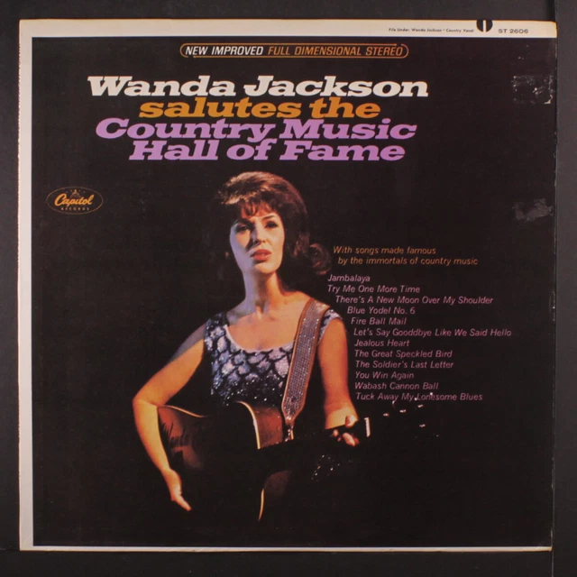 WANDA JACKSON : salutes the country music hall of fame CAPITOL 12" LP ...