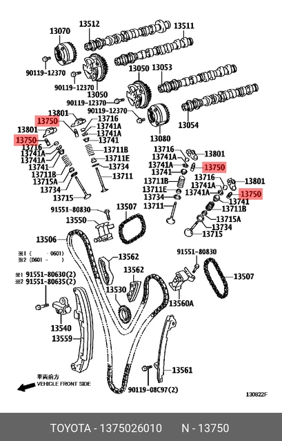 ORIGINAL OE HYDRAULIKHEBER, 1375026010 für Toyota 13750-26010 EUR 23,17 ...