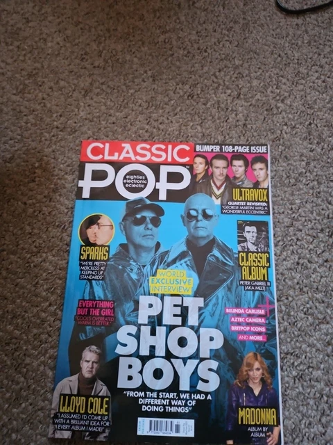 RARE CLASSIC POP MAGAZINE - PET SHOP BOYS - Exclusive! May:June £3.99 ...