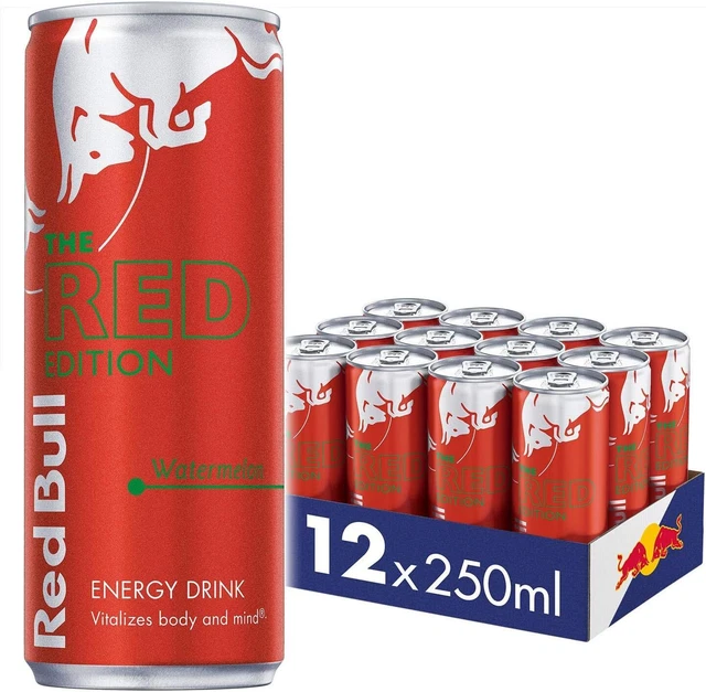 RED BULL ENERGY Drink Summer Edition Watermelon Drink 250ml x 12 ...