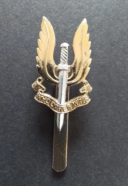 GENUINE ORIGINAL SAS Special Air Service Staybrite Cap Badge British ...