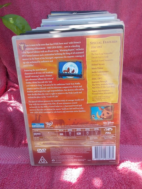 THE LION KING(WALT Disney 2 Disc Special Edition-New Song) G Dvd Reg-4 ...