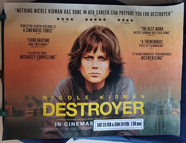 DESTROYER NICOLE Kidman Original Quad Cinema Poster EUR 9,51 - PicClick IT