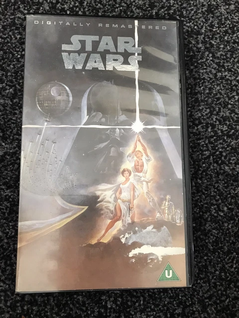 VINTAGE STAR WARS Digitally Remastered VHS Video Tape - 1977 £1.50 ...