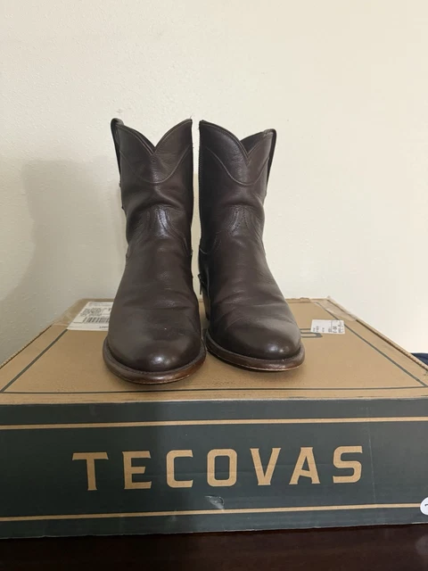 TECOVAS THE DEAN Men 10.5ee- Hazelnut Cowhide - Cowboy Boots £174.63 ...