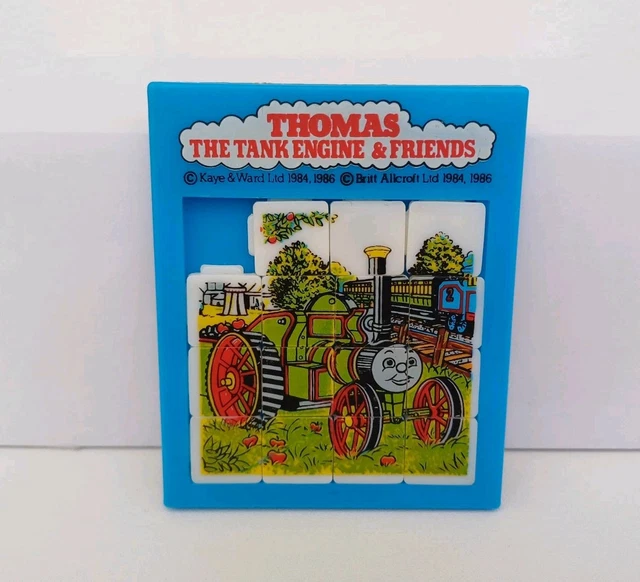 80S THOMAS THE Tank Engine & Friends sliding puzzle Trevor the Traction ...