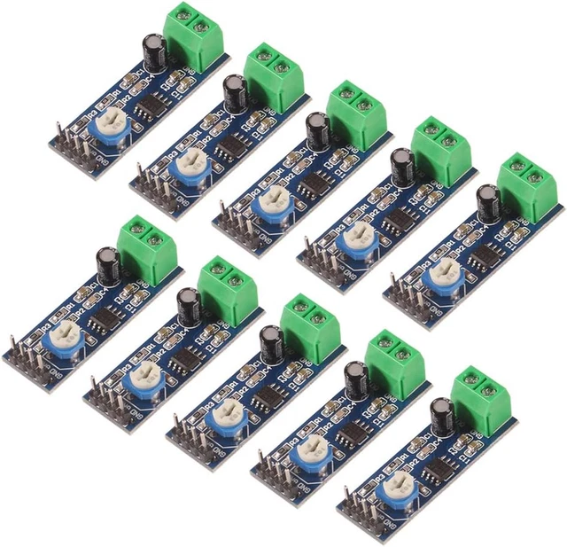 AITRIP 10 PACK LM386 Audio Power Amplifier Module 200 Times Gain ...