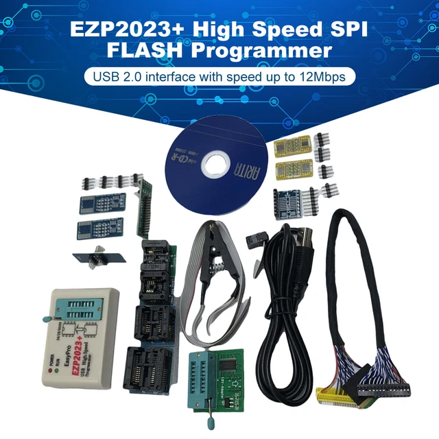 EZP2023 HIGH-SPEED USB SPI Programmer BIOS Chip Support 24 25 93 EEPROM 25 Flash $42.39 ...