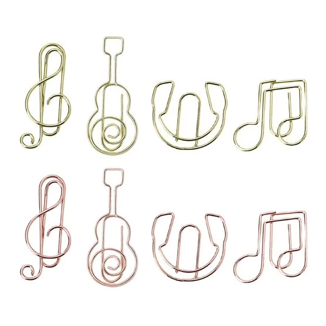 PAPER CLIPS DECORATIVE File Folders File Clamp School Paper Clip Mini ...
