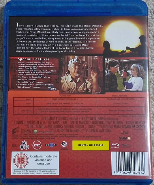 THE KARATE KID Blu-Ray Ralph Macchio £3.99 - PicClick UK