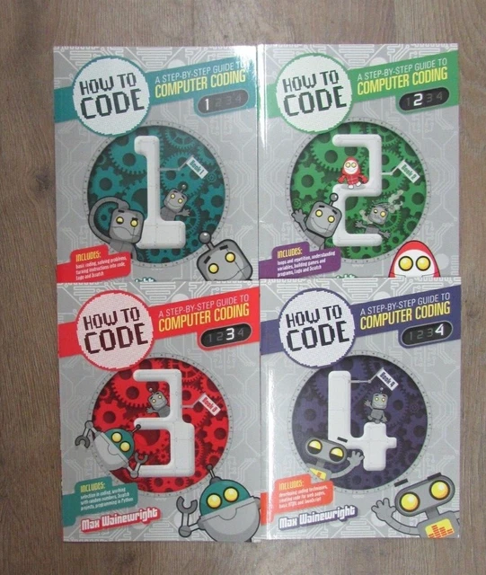 1-4 A STEP-BY-STEP Guide To Computer Coding Books ** £3.25 Uk Post ...
