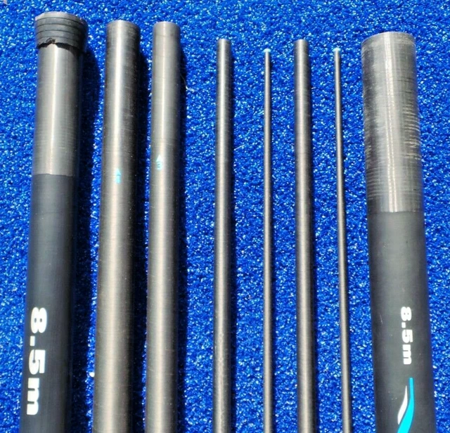 PRESTON EDGE MONSTER 8.5m carp margin pole with 2 top kits & holdall V ...