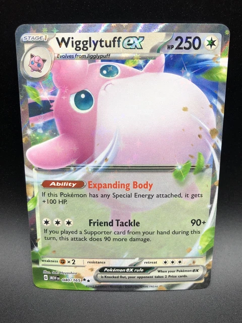 POKÉMON TCG WIGGLYTUFF ex Scarlet & Violet - 151 040/165 Holo Double ...