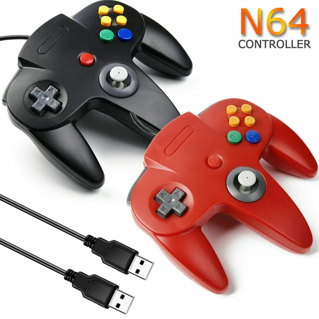 USB CONTROLLER GAMEPAD N64 Joystick for Windows PC Linux Raspberry Pi ...