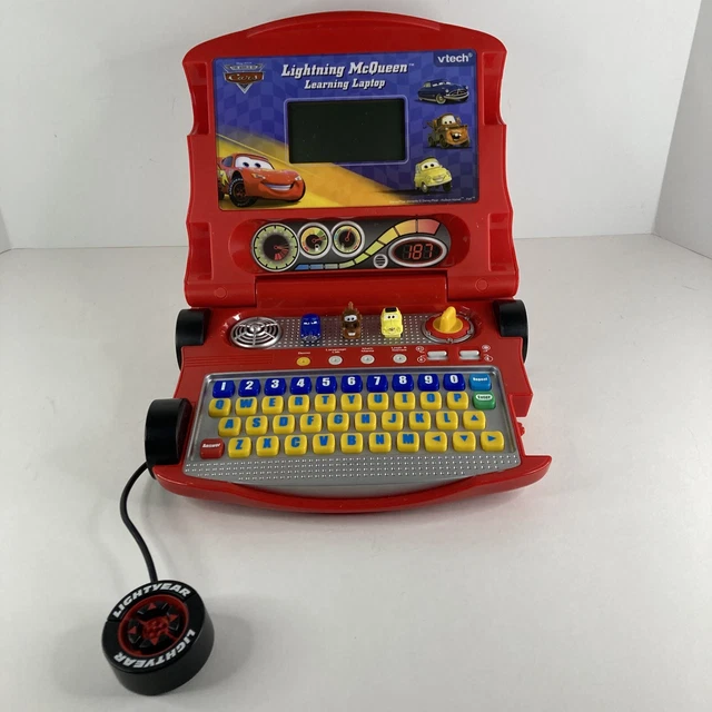 VTECH DISNEY PIXAR Cars LIGHTNING McQUEEN Learning Laptop w/ Mouse ...