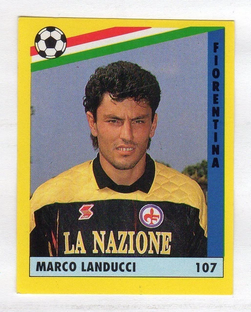 FIGURINA - IL GRANDE CALCIO VALLARDI 1991 NUMERO 107 FIORENTINA ...