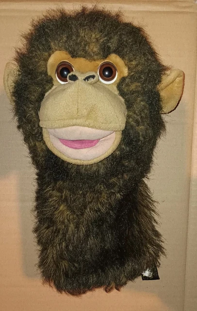 24K POLAR PUFF hand puppet chimp / Monkey Rare, Retro And Collectable £ ...
