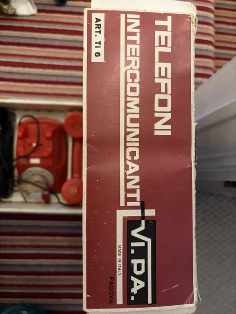 VINTAGE TELEPHONE SET, 2 Dial Handsets In Box, Stage Prop, Display ...