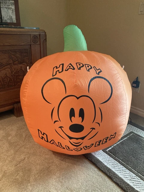 DISNEY GEMMY AIRBLOWN Inflatable Halloween Mickey Mouse Pumpkin Light ...