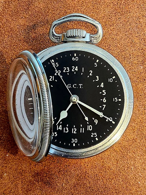 OROLOGIO DA TASCHINO Hamilton 4992B MARINA STATUNITENSE Militare SECONDA GUERRA MONDIALE c. 1950 ...