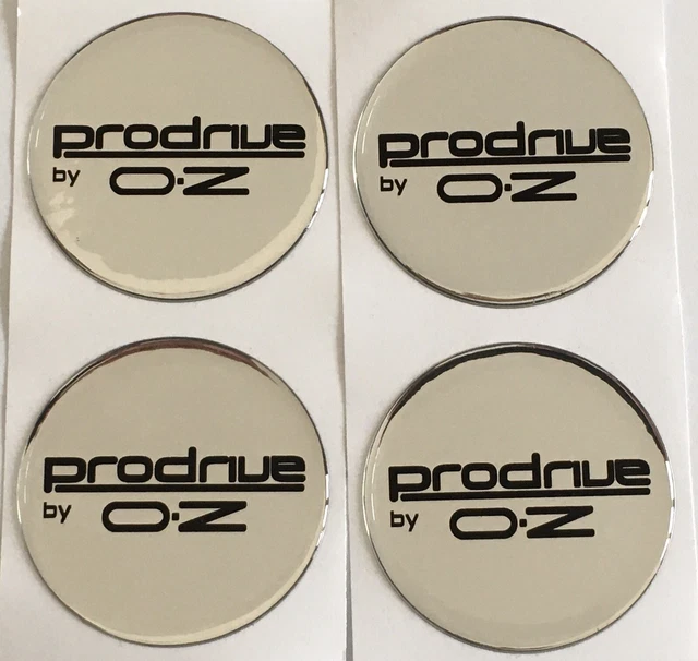 ALLOY WHEEL PFF7 GT1 PRODRIVE OZ DOMED RESIN CENTRE CAP STICKERS X4 ...