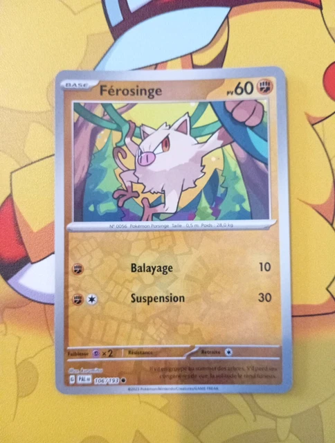 CARTE POKÉMON FÉROSINGE 106/193 reverse Evolutions à Paldea fr neuve ...