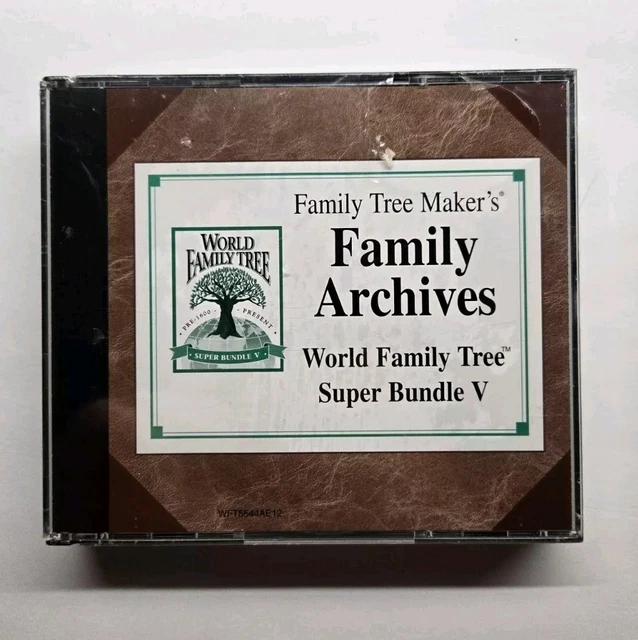 FAMILY TREE MAKER Family Archives World Family Tree Super Bundle V 5CD ...