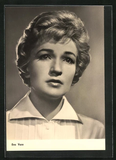 ATTRICE EVA VASS con sguardo preoccupato, cartolina EUR 2,00 - PicClick IT