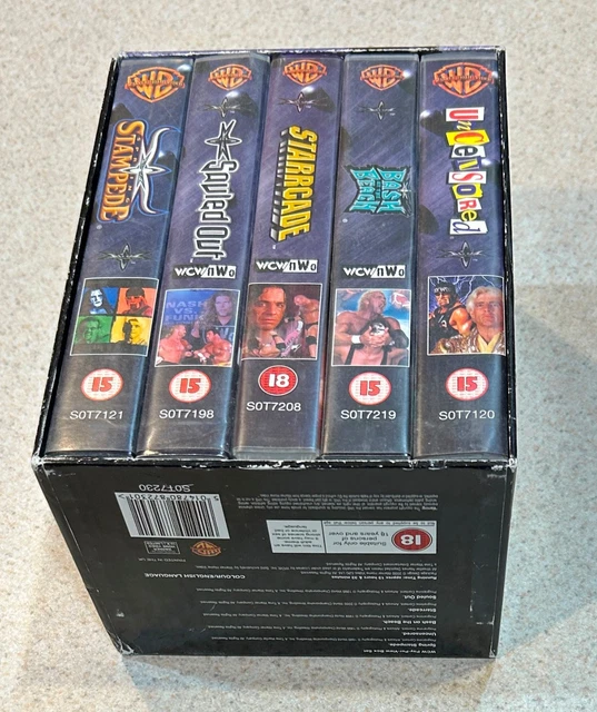WCW PAY PER View Collection VHS Box Set (UK 2000) -- Set #1 + Set #2 ...
