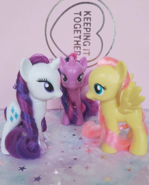 MY LITTLE PONY Super Hasbro G4 Trio: Fluttershy, Rarity, & Twilight ...