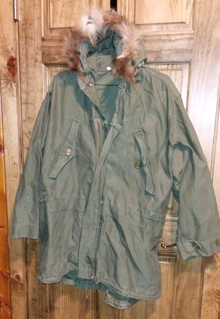 ORIGINAL MODIFIED WWII 1943 US Army Anorak Parka W/Zipper Cold Weather ...