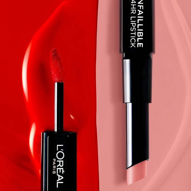 L’ORÉAL PARIS INFALLIBLE 2-Step Liquid Lipstick 502 Red to Stay $68.09 ...