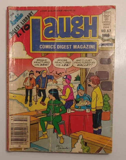 VINTAGE COMIC BOOK Cartoon Archie Laugh Jughead Digest Magazine Mancave ...