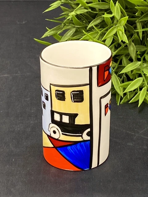 BRIAN WOOD CERAMICS Art Deco Manhattan Collectors Club Vase 2003 ...