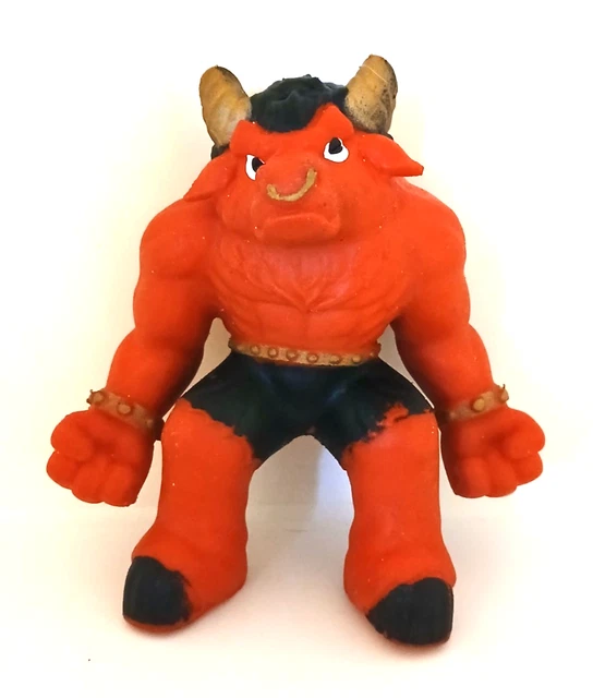 FIGURINE HTI STRETCHERZ Stretch Squad Minotaur Bull stretch X3 +/- 14 ...